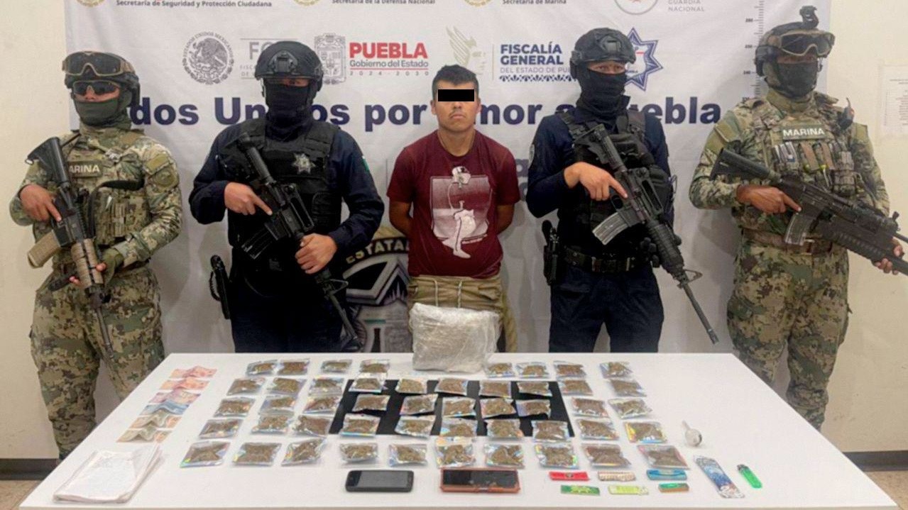 Detiene SSP y SEMAR a presunto narcomenudista de Tehuacán - Arroba Noticias